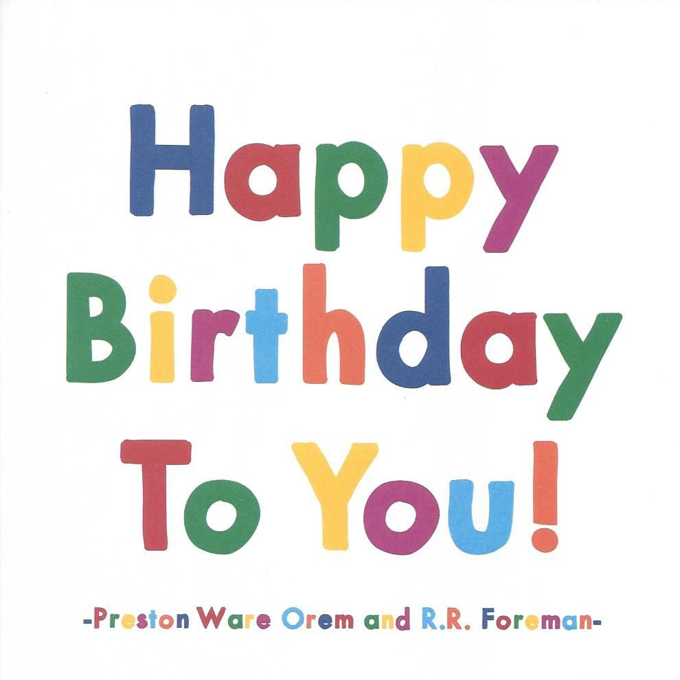 Orem and Foreman "Happy Birthday To You" Birthday Card – ArcadiaPTown